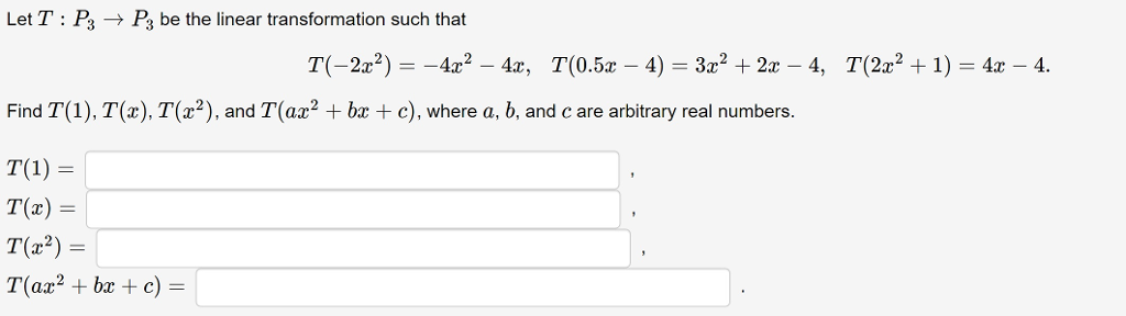 Solved Let T: P_3 rightarrow P_3 be the linear | Chegg.com