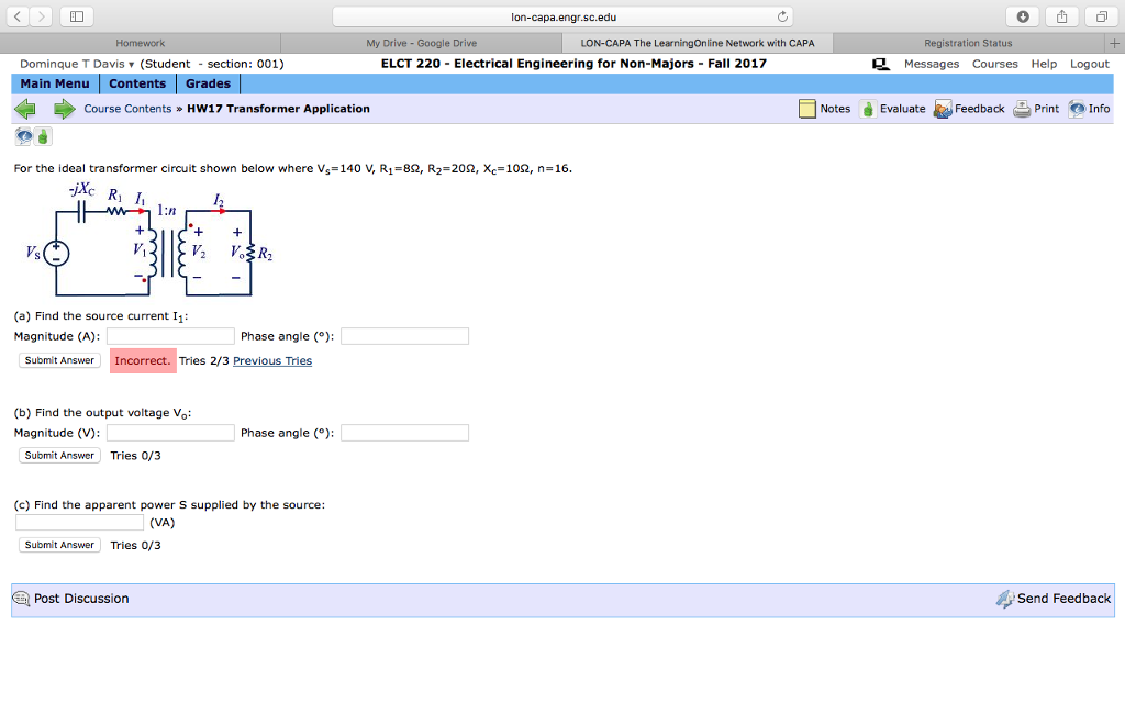 Solved lon-capa.engr.sc.edu My Drive - Google Drive LON-CAPA | Chegg.com
