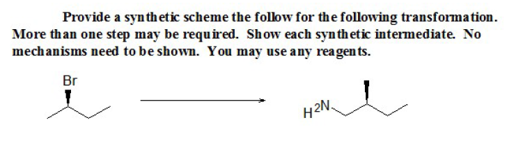 Solved Provide A Synthetic Scheme The Following The 