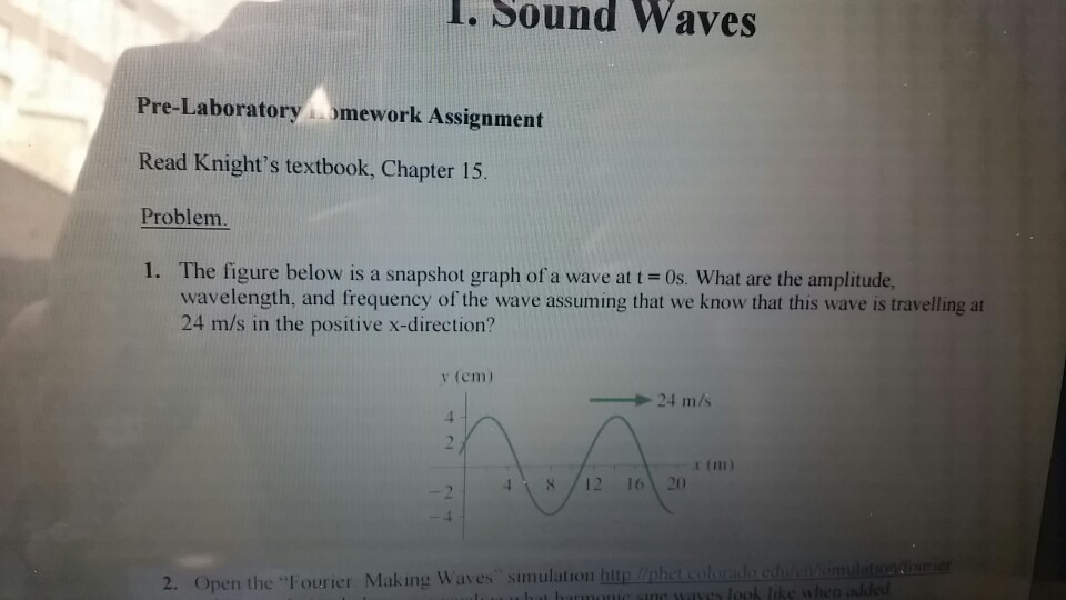 Solved The figure below is a snapshot graph of a wave at t = | Chegg.com
