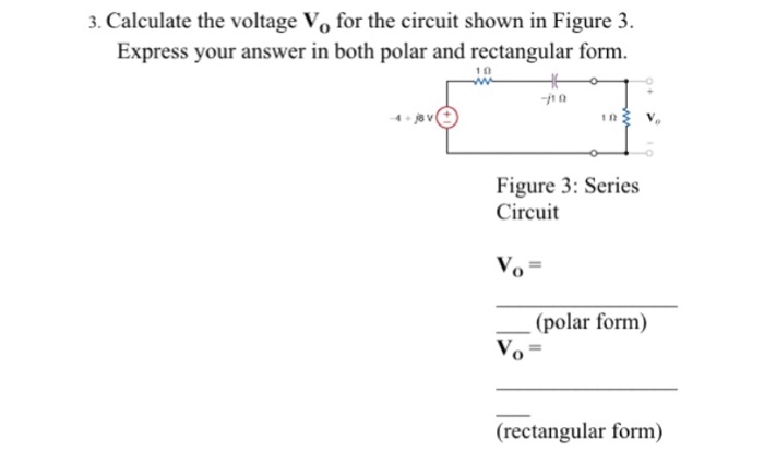 Solved Calculate the voltage V_0 for the circuit shown in | Chegg.com