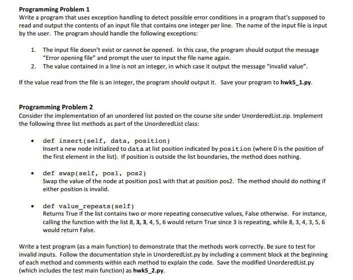 Solved Programming Problem 1 Write a program that uses | Chegg.com