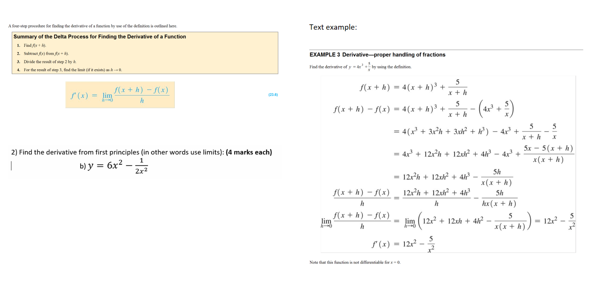 Solved Summary of the Delta Process for Finding the | Chegg.com
