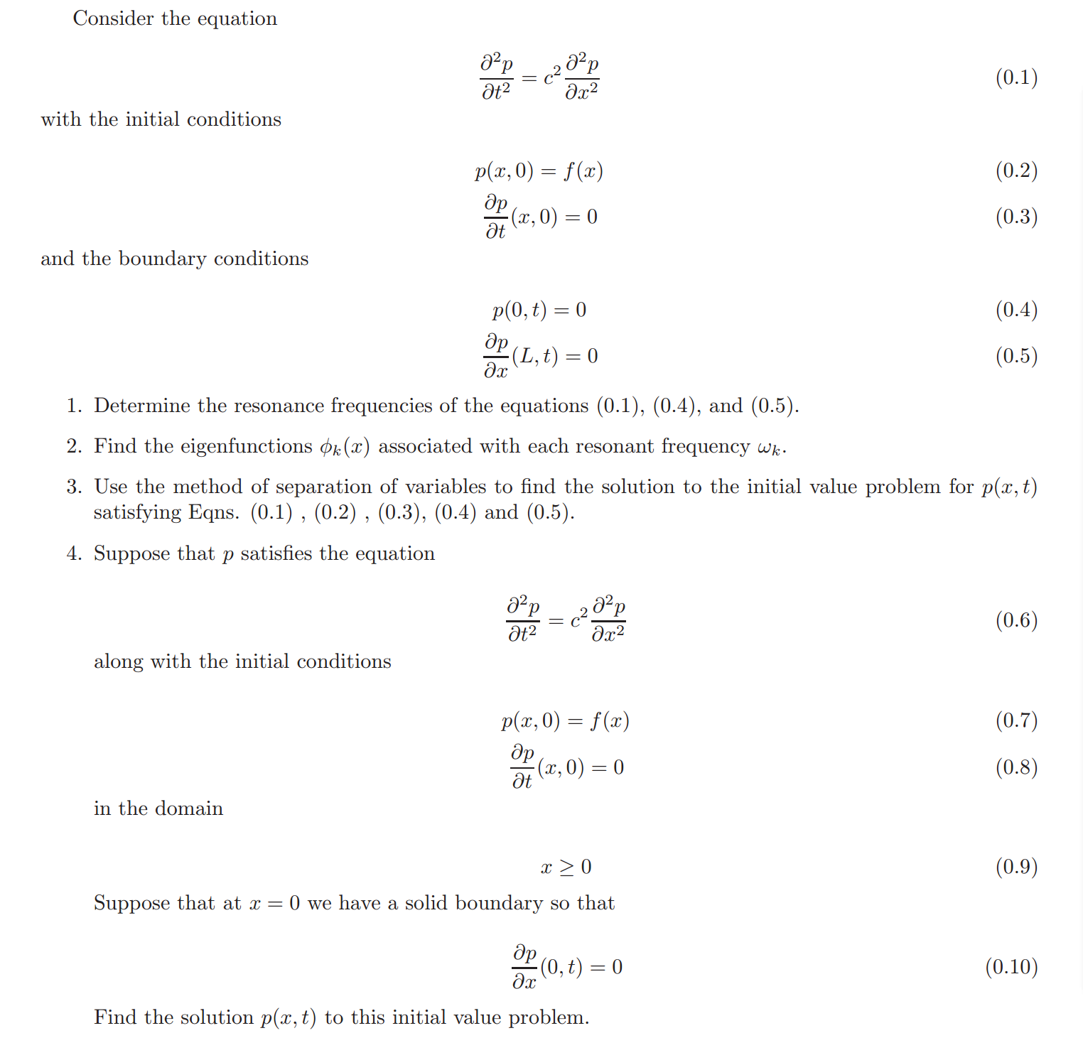 Solved Consider the equation partial differential^2 | Chegg.com