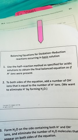 Solved Balancing Equations for in basic solution reactions | Chegg.com