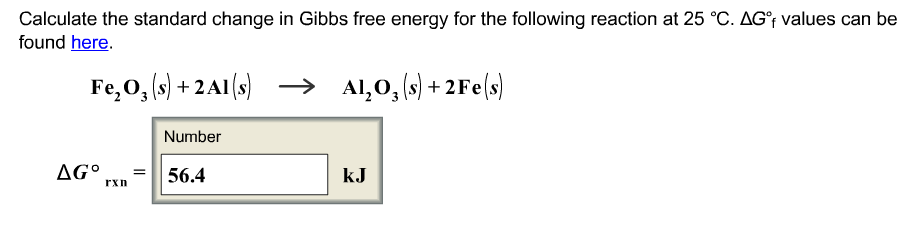 Solved Calculate the standard change in Gibbs free energy | Chegg.com