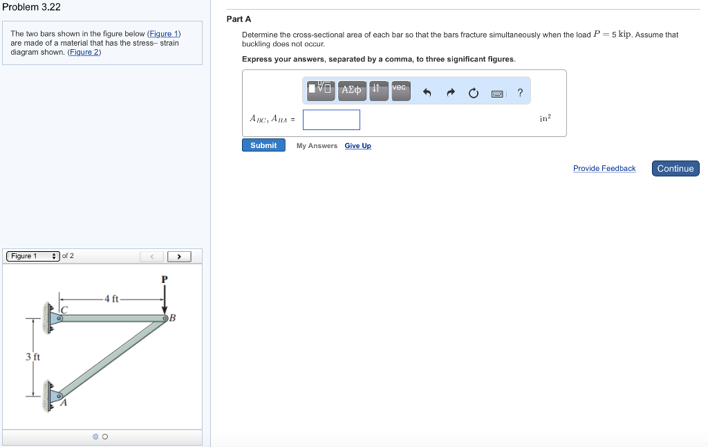 Solved Problem 3.22 Part A The two bars shown in the figure | Chegg.com