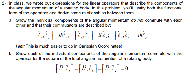 Solved cribe the component the angular momentum of a | Chegg.com