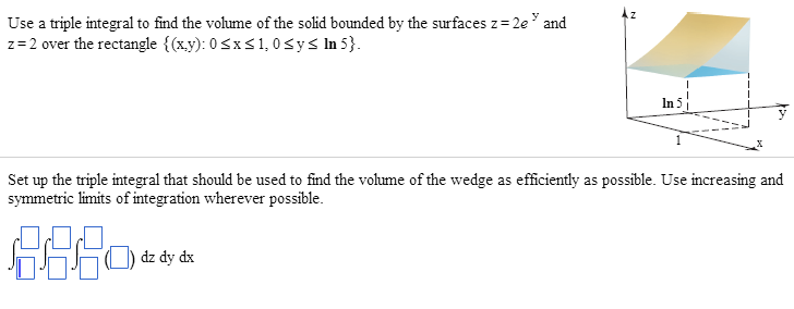 Solved Use a triple integral to find the volume of the solid | Chegg.com