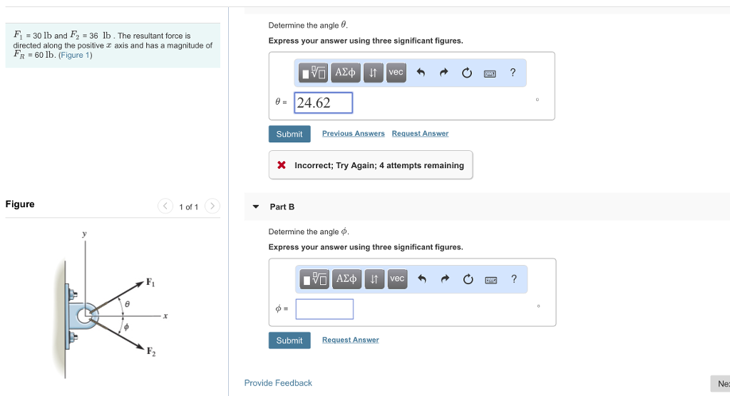 Solved Determine the angle θ Express your answer using three | Chegg.com