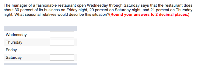 Solved The manager of a fashionable restaurant open | Chegg.com