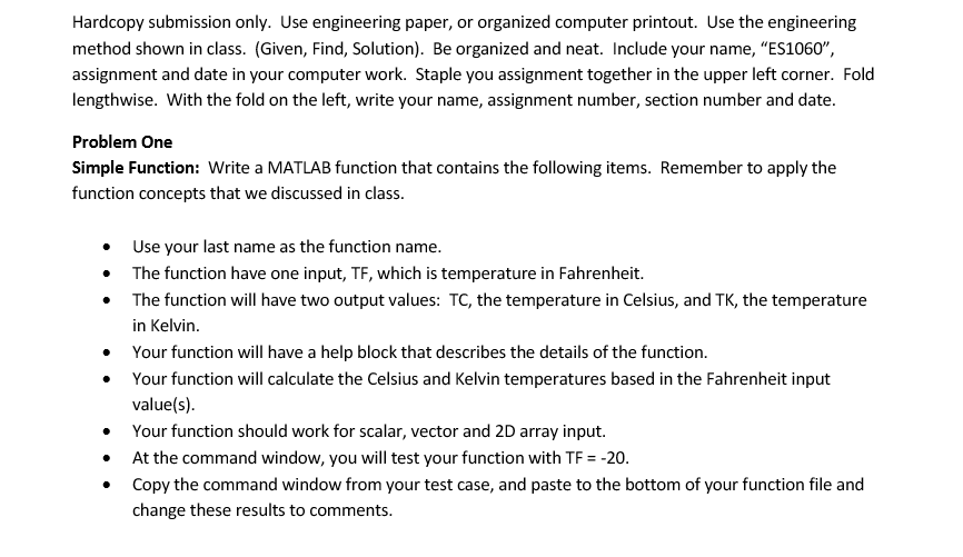 Solved Hardcopy submission only. Use engineering paper, or | Chegg.com