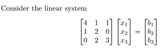 Solved a.) show that for any right hand side vector b = [b1, | Chegg.com