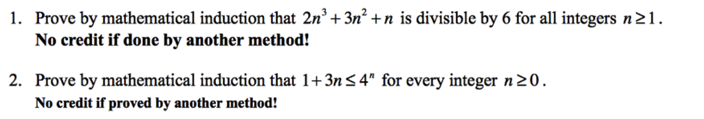 Solved Prove by mathematical induction that 2n^3 + 3n^2 + n | Chegg.com