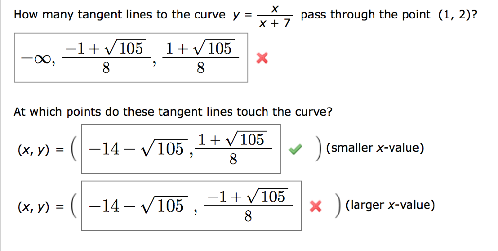 Solved How many tangent lines to the curve y = 2 X + 7 pass | Chegg.com