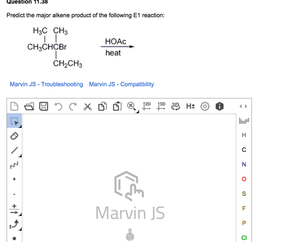 Solved Predict the major alkene product of the following E1 | Chegg.com Solved Predict the major alkene product of the following E1 | Chegg.com