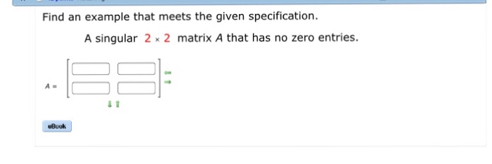 Solved For an example that meets the given specification. A | Chegg.com