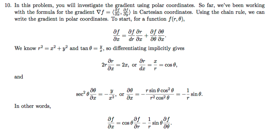 Solved 10. In this problem, you will investigate the | Chegg.com
