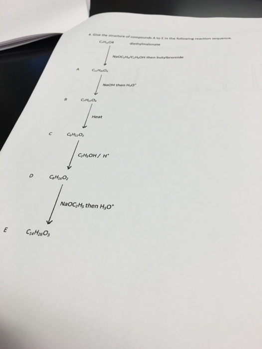 Solved Give the structure of compounds in the following | Chegg.com