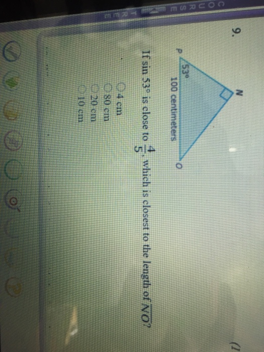 Solved If Sin 53 Degree Is Close To 4 5 Which Is Closest To Chegg