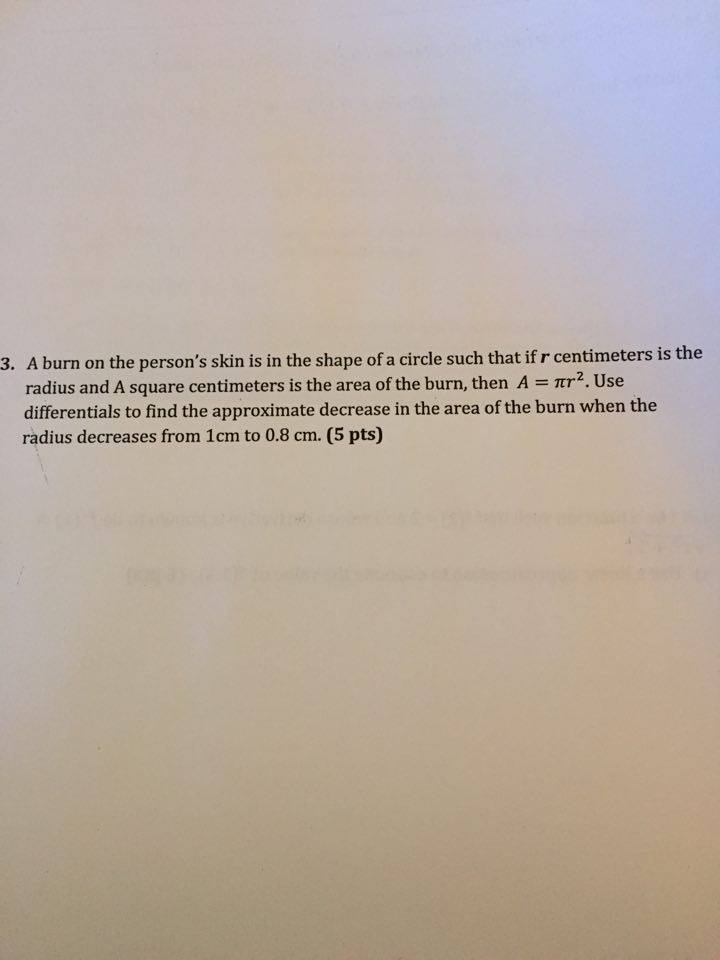 Solved A bum on the person's skin is in the shape of a | Chegg.com