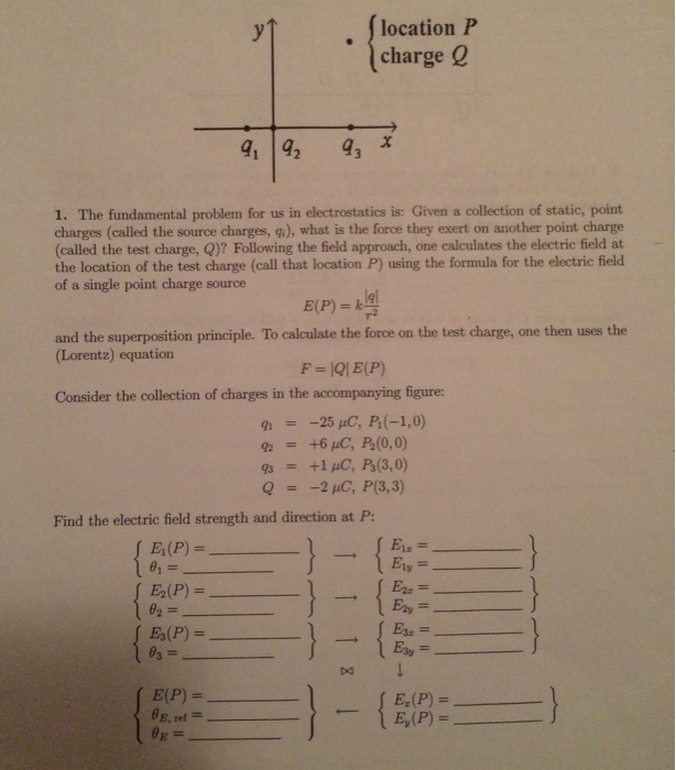 Solved The fundamental problem for us in electrostatics is: | Chegg.com