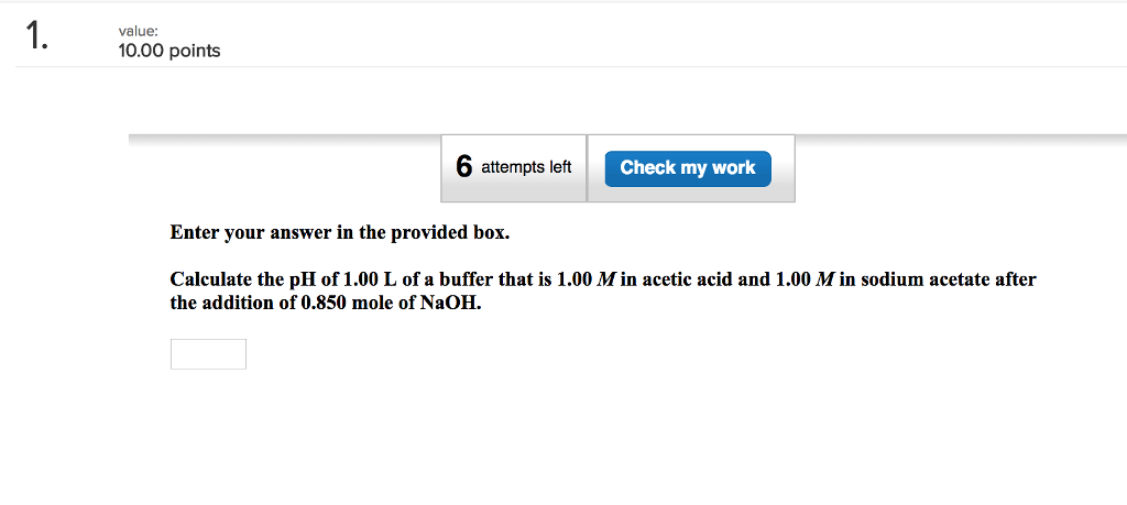Solved value 10.00 points 6 attempts left Check my work | Chegg.com