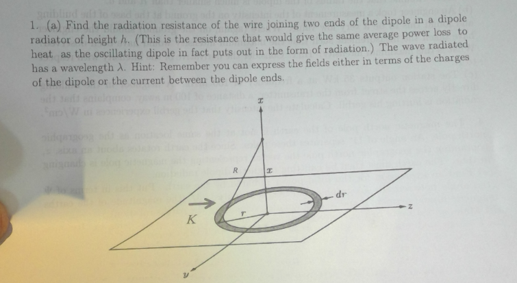 Solved Find the radiation resistance of the wire joining two | Chegg.com