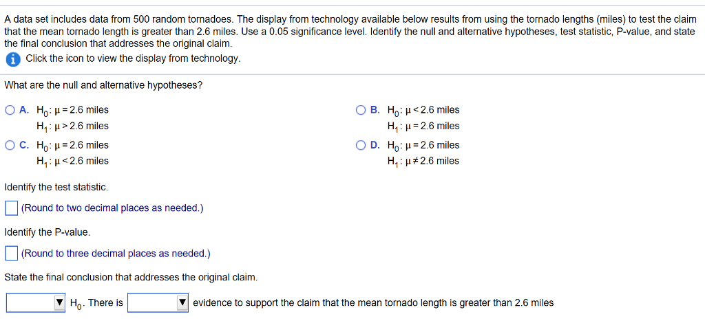 Solved A Data Set Includes Data From 500 Random Tornadoes