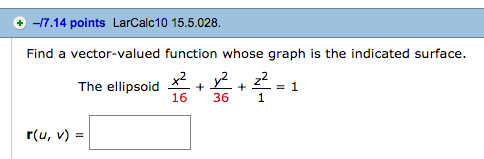 Solved Find a vector-valued function whose graph is the | Chegg.com