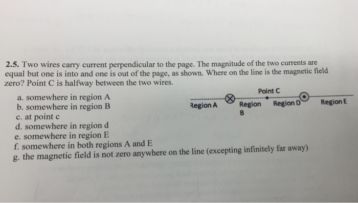 Solved Two wires carry current perpendicular to the page. | Chegg.com
