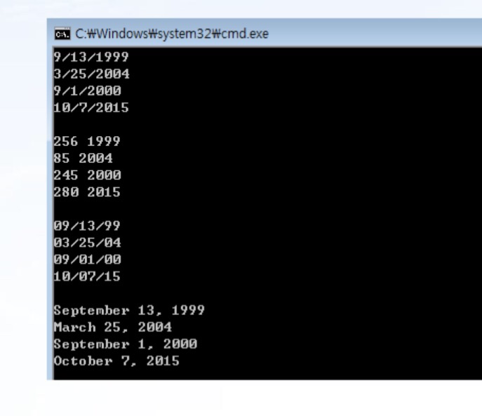 Solved (Problem 1) C++ ? Please fix the Date class lecture | Chegg.com