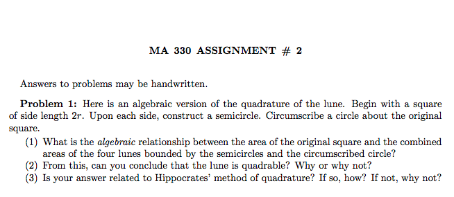 Solved A 330 ASSIGNMENT # 2 Answers to problems may be | Chegg.com