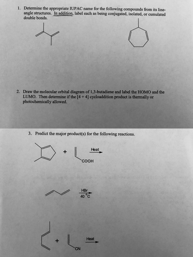 Solved Determine the appropriate IUPAC name for the | Chegg.com
