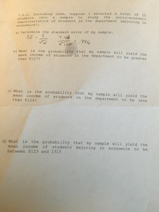 Solved Chapter-7 Sampling Distributions of the Mean and | Chegg.com