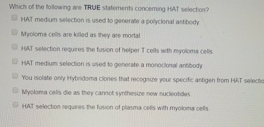 Solved Which of the following are TRUE statements concerning | Chegg.com