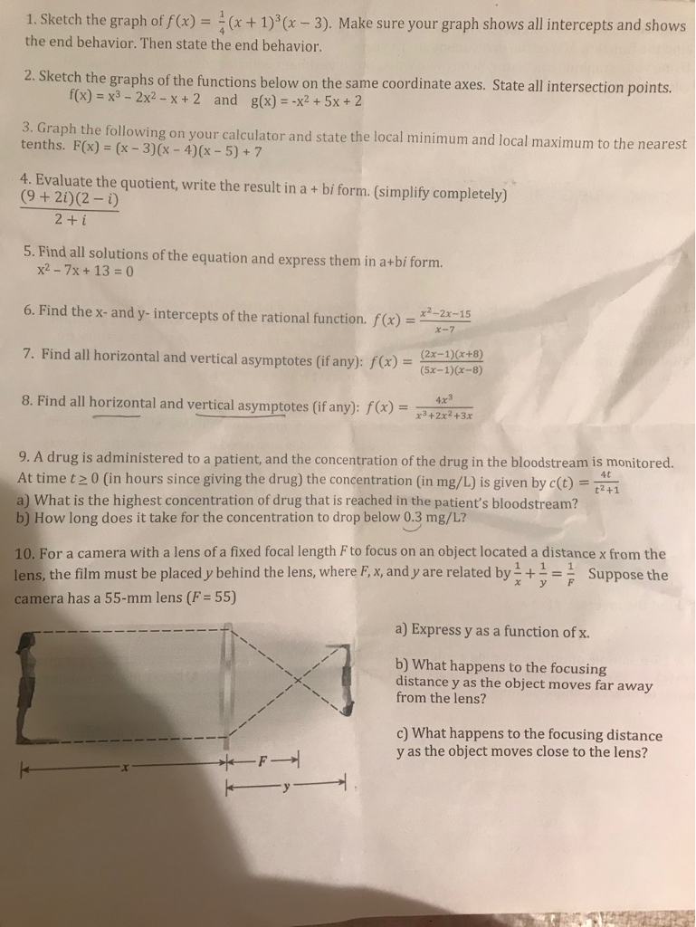 Solved 1. Sketch the graph offo) a +1)3). Make sure your | Chegg.com