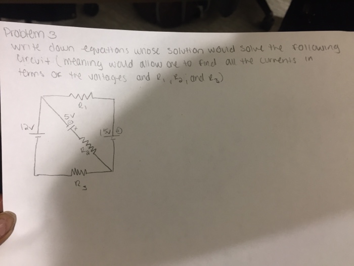 Solved Write down equations whose solution would solve the | Chegg.com
