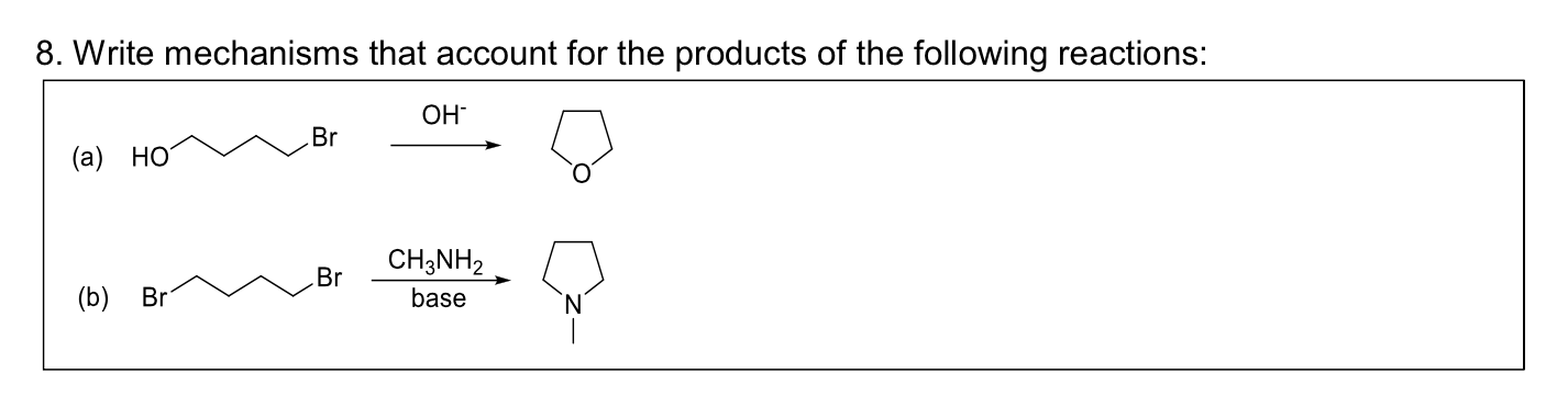 Solved Write mechanisms that account for the products of the | Chegg.com Solved Write mechanisms that account for the products of the | Chegg.com