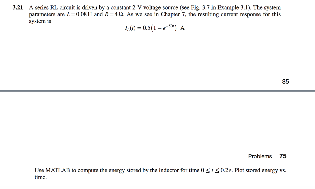 Solved A series RL circuit is driven by a constant 2-V | Chegg.com