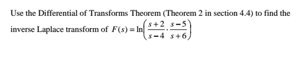 Solved Use the differential of Transforms Theorem (Theorem 2 | Chegg.com