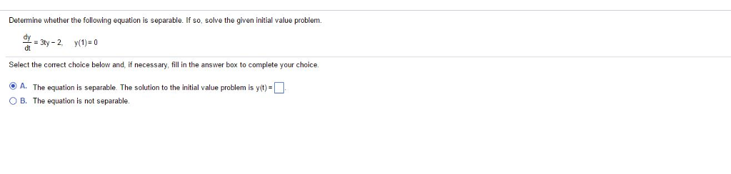 Solved Determine whether the following equation is | Chegg.com