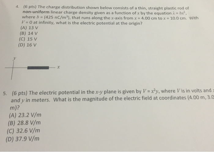 Solved The charge distribution shown below consists of a | Chegg.com