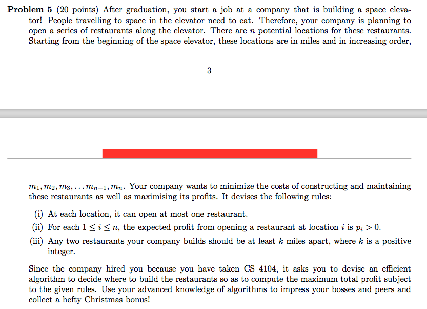 CS theory Problem 5: CS Data and Algorithm Analysis | Chegg.com
