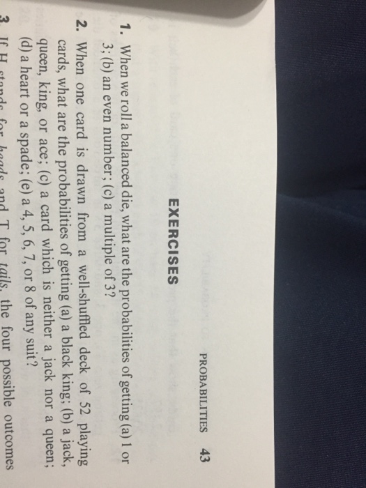 Solved When we roll a balanced die, what are the | Chegg.com