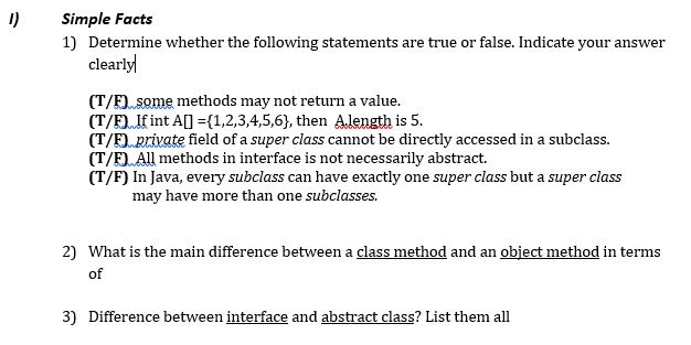 Solved The language is java. Please complete these problems | Chegg.com