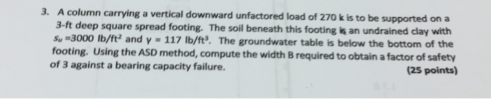 Solved A column carrying a vertical downward unfactored load | Chegg.com