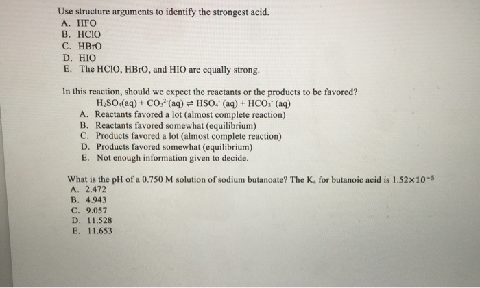 Solved Use structure arguments to identify the strongest | Chegg.com