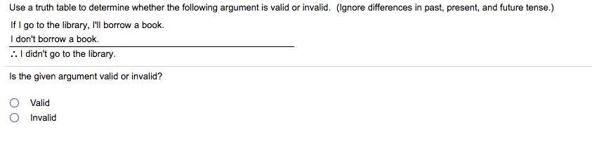 Solved Use a truth table to determine whether the following | Chegg.com