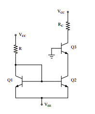 Solved Set VCC = 5 V, VEE = ?3 V, and R = 1 k?. The circuit | Chegg.com